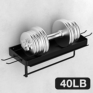 Taozun Self Adhesive Paper Towel Holder - Under Cabinet Paper Towel Rack for Kitchen, SUS304 Brushed Stainless Steel (No Drilling)