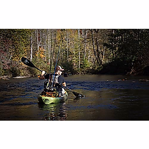 perception Pescador Pro 12 | Sit on Top Fishing Kayak with Adjustable Lawn Chair Seat | Large Front and Rear Storage | 12' | Dapper