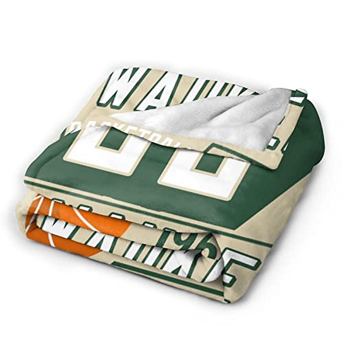 Custom Throw Blankets for Bed Personalized Basketball City Fans Gift Winter Summer Fleece Blanket Name and Number, 30"x40", 50"x60"