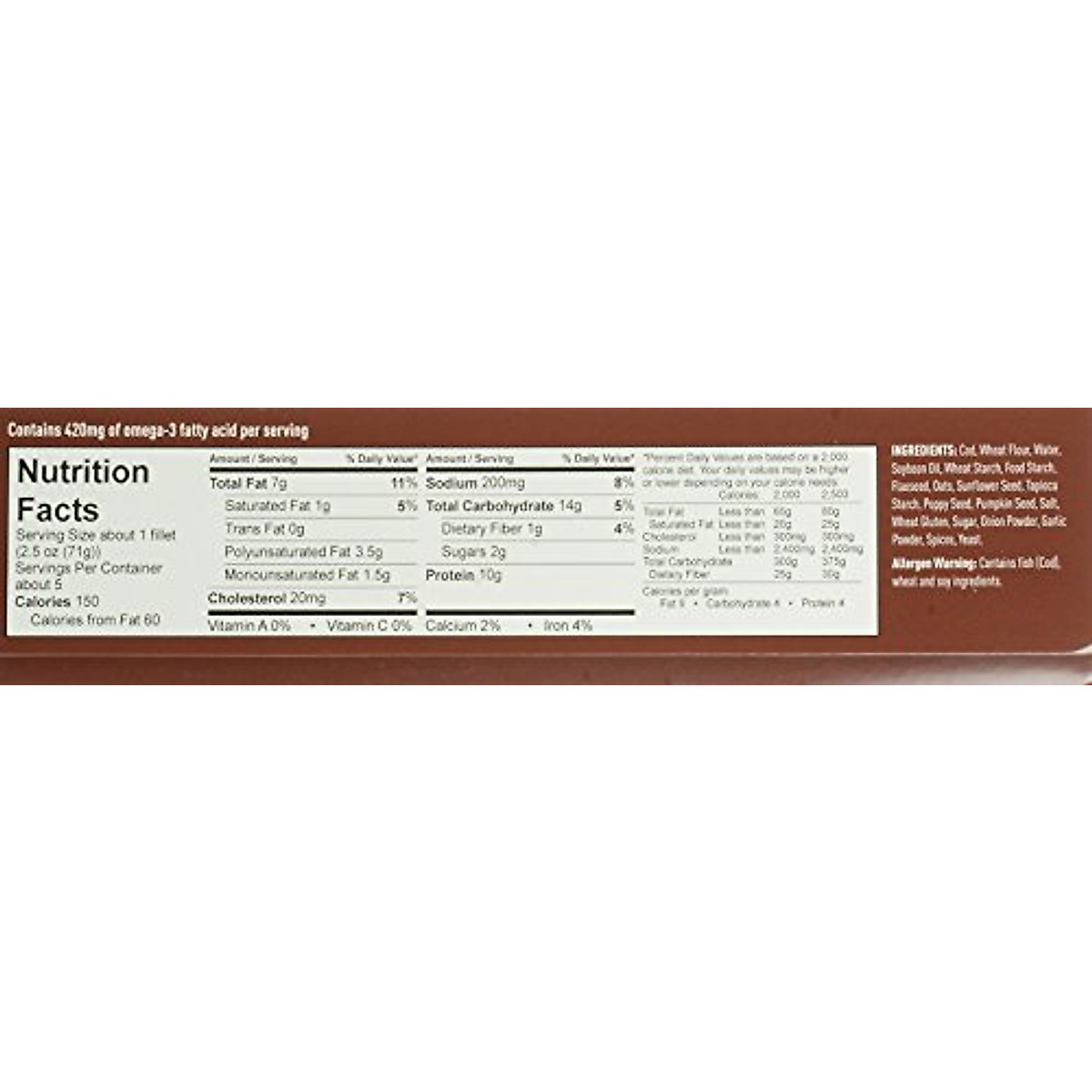 Aqua Star, Harvest Grain Alaskan Cod, 12 oz (Frozen)