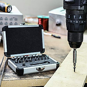 Jellas 22PCS Damaged Screw Extractor, Christmas Gift Screw Remover with 64-65 HRC Hardness, Separate Burnishing and Magnetic Extension Bit Holder for Damaged Screws or Bolts 2-12mm