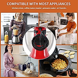 WWW Cord Organizer for Appliances,4 Pack Adhesive Wrap Cord,Cord Holder Stick on Kitchen Small Appliances, for Mixer, Toaster,Coffee Maker, Air Fryer,Pressure Cooker