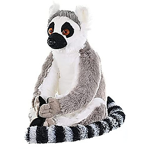Wild Republic Ring Tailed Lemur Plush, Stuffed Animal, Plush Toy, Gifts for Kids, Cuddlekins 12 Inches