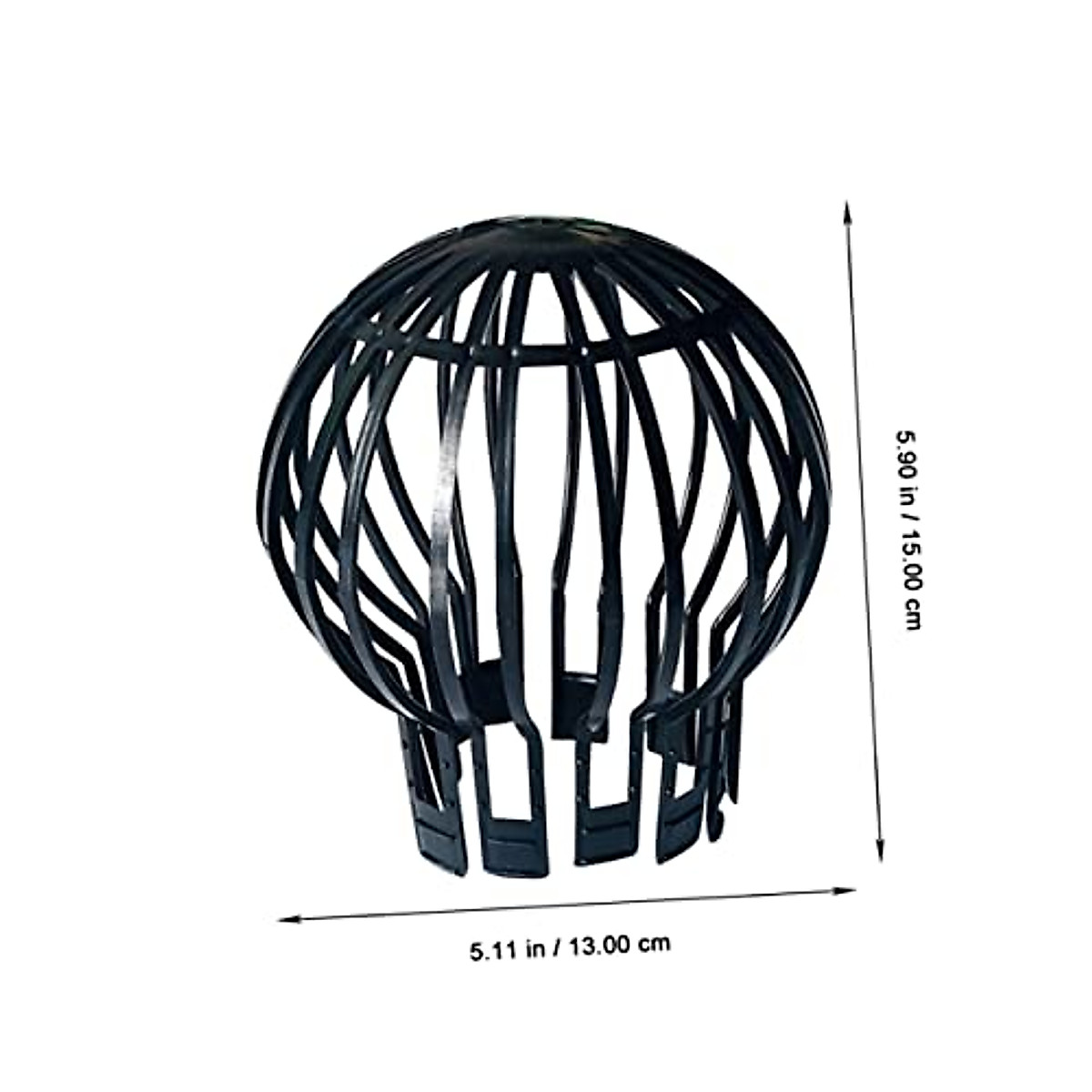 DOITOOL 2 Pcs Eaves Filter Cover Plastic Funnel Round Balloons Plastic Balloons Downpipe Leaf Guard Downspout Guard Rain Gutter Screens Drainage Pipe Strainer Cover Roof Downpipe Strainers