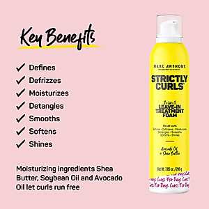 Marc Anthony Curly Hair Spray, Strictly Curls - Curl Booster Removes Frizz, Repels Humidity & Holds Bouncy Curls - Vitamin E & Hydrolyzed Silk Hairspray Add Bounce & Volume - 8.1 Fl Oz