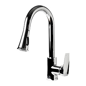 ALFI brand ABKF3889-PC Kitchen Faucet, 14.6"H, Polished Chrome