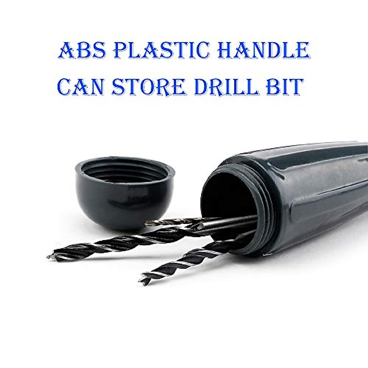 YAGSUW Hand Drill Bits Set 7 in 1 Manual Tool Pin Vises with Chuck Key & 5pcs Twist Drill Bits for Wood, Jewelry, Delicate Manual Work, Electronic Assembling and Model Making, DIY Drilling