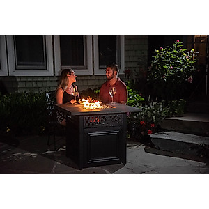 Endless Summer DualHeat Dakota Fire Pit | Dual Heat 2 in 1 Propane Fire Pit & Outdoor Heater | 41,000 Total Combined BTU | 38" Dual Heating Patio Fire Pit | Outdoor Fire Table & Heater
