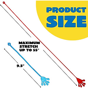 JOYIN 48Pcs Sticky Hands Party Favors, Party Table Favors Set for Kids, Holiday Traditions, Xmas Gift, Bendy Tube, Bendy Tubes, Extreme Stretch Fidget, Fun Fidget Toys for Kids