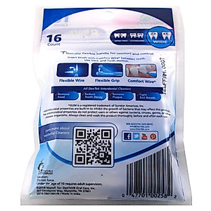 Dentek Wide Brush, 16 Count