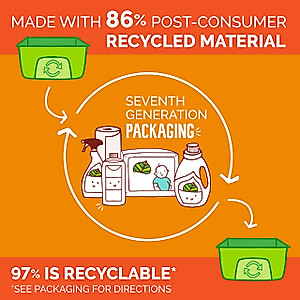 Seventh Generation Hand Soap Refills Mandarin Orange & Grapefruit, Transparent, Mandarin Orange & Grapefruit REFILL, 24 Fl Oz, Pack of 3