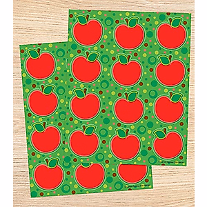 Carson Dellosa 72 Apple Stickers, 6 Sheets of Fruit Incentives for Back to School, Fall Crafts, Scrapbooking, Teacher Planner, Reward Chart, and School Supplies, Classroom Must Haves