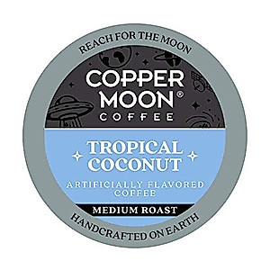 Copper Moon Single Serve Coffee Pods for Keurig K-Cup Brewers, Medium Roast, Tropical Coconut Blend, 12 Count(Pack of 3)