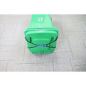 Koolist Trash Can Lid Lock, Suitable for 45 Gallon trash cans ( BIN NOT INCLUDED ). The Heavy Duty Locking System Will Secure Your Garbage Bins against Unwanted entry by Scavenging Animals