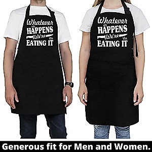 NewEleven Aprons For Men With Pockets - Birthday Gifts For Men, Dad, Husband, Grandpa, Uncle, Brother - Funny Apron For Dad, Husband, Grandpa, Uncle, Boyfriend - Cooking apron, Bbq apron, Grill Apron