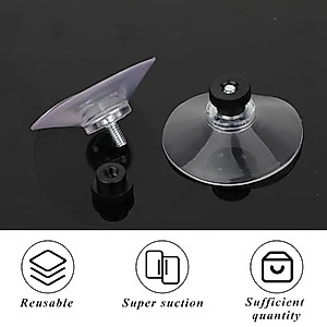 12pcs Suction Cup 40mm Small Suction Cups Suction Cup Hooks Suction Cups for Glass Window Suction Cups with Screw Nut for Wall Door Bathroom Car Window Glass Porcelain Panel Marble