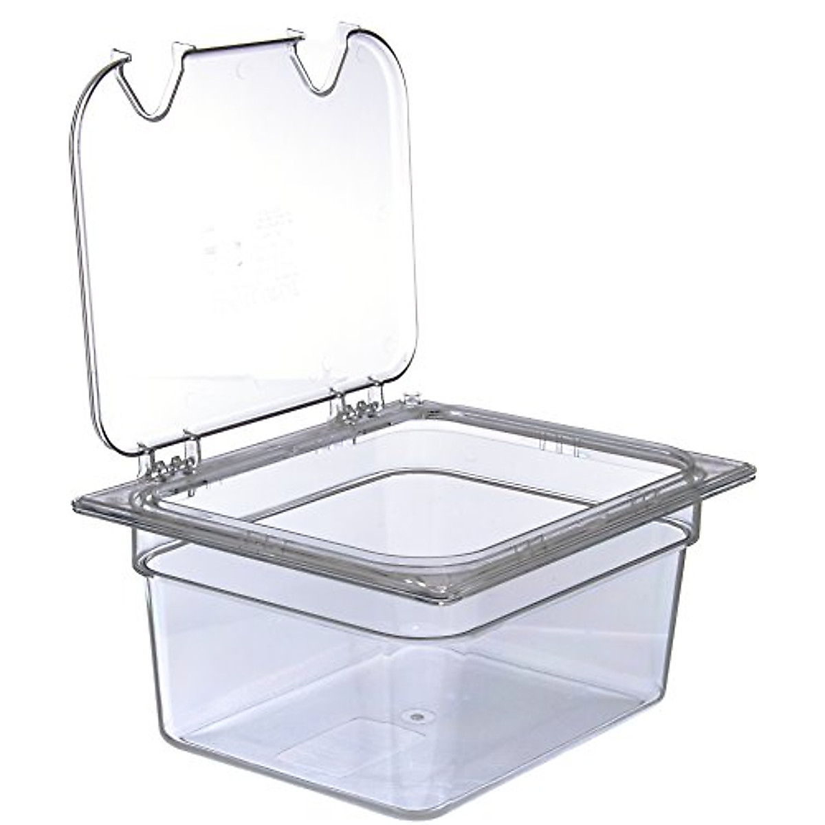 Carlisle FoodService Products 10222B07 Polycarbonate Half-Size Food Pan, 7.7 qt. Capacity, 12-3/4 x 10-3/8 x 6", Clear (Case of 6)