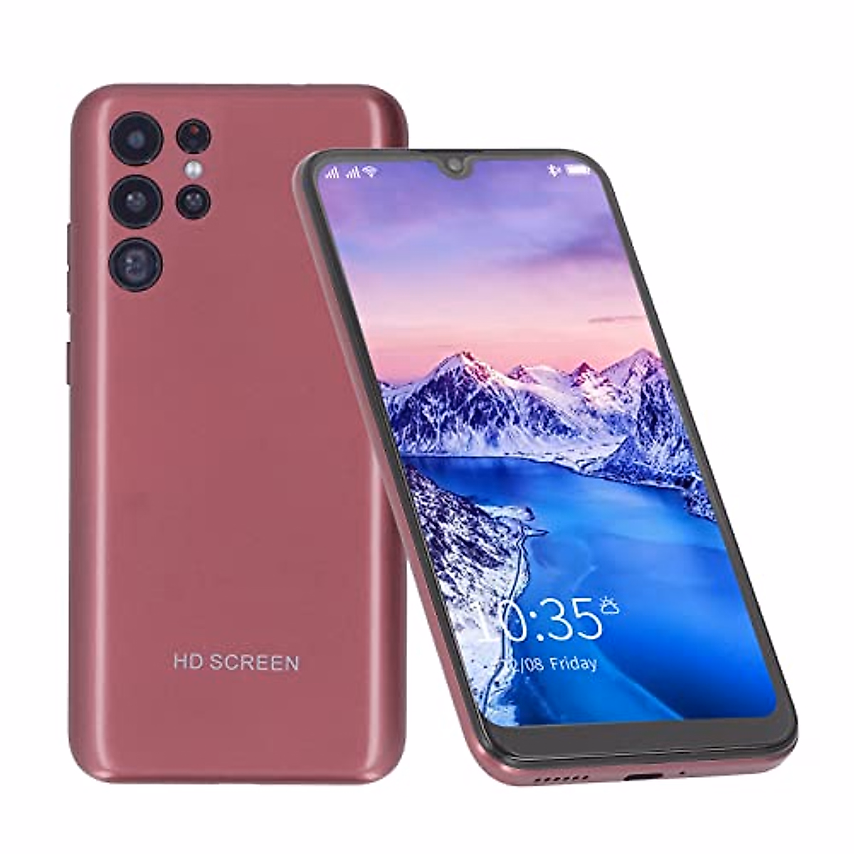Ultra Slim Smartphone 6.26 Inch HD Full Screen Mobile Phone, 3G Unlocked Cell Phone Support Dual SIM Card Dual Standby, 6779 Ten Core CPU, 4GB 64GB, For 10 OS, 5MP 8MP HD Camera, 2800mAh(Rose Gold)