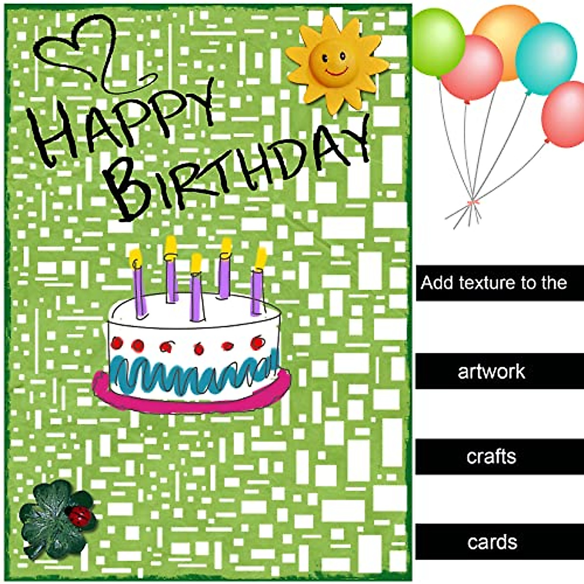 14 Pcs Layering Mixed Media Stencils Leopard Diamond Spirals Cubist Templates Geometric Patterns Stencils for Painting on Walls Canvas DIY Craft Scrapbooking Stamp Decor Card Making (6x6inch)