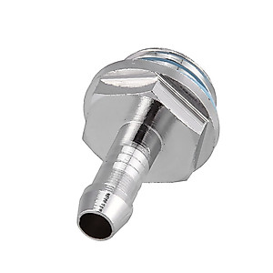 Wendry PC Water Cooling Barb Fitting, Two-Touch Fitting G1/4 Thread Barb Connector for Computer Cooling System(Pack of 6)(6mm)