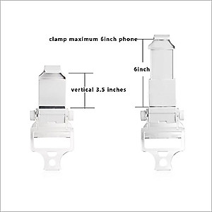 Dobe Mobile Smart Phone Clip Mount Holder White for Sony PlayStation 4 Dualshock 4 Controller