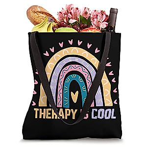 Therapy is cool mental health awareness month end the stigma Tote Bag