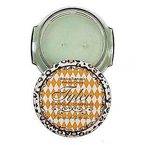 Tyler Glass Jar Candle Long Burning Scented Candle Pearberry Fragrance,Red Green,22 Oz (22oz)