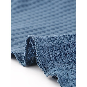 cheibear Womens Lounge Pajamas Summer Cami Tops with Shorts Sleepwear Knit Camisole PJ Sets X-Large Blue