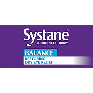 Systane Balance Lubricant Eye Drops, Restorative Formula, Twin pack, 0.33 Fl Oz (Pack of 2)