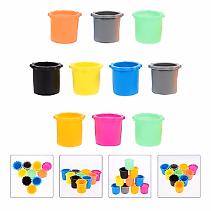 10pcs Shakeproof Anti- Rolling Wireless Handheld Microphone Protection Silicone Bottom Rod Sleeve Holder for KTV Device Random Color