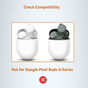 3 Pack | AutoSonic Case Designed for Google Pixel Buds Pro | Soft Silicone Material, Protective Pixel Earbuds Skin | Black, White and Green