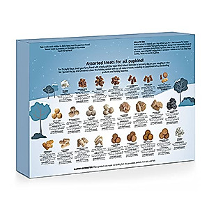 Himalayan Dog Chew 24 Joyful Days Dog Advent Calendar, 24 Tasty Dogs Treats for All Breeds, Himalayan Cheese Treats, Cookie Treats, Freeze Dried Whole Meat Treats