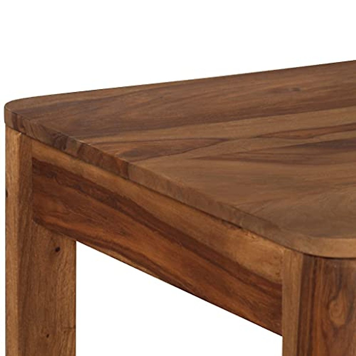 GOLINPEILO Wooden Dining Table, Kitchen Table Solid Sheesham Wood 47.2"x23.6"x29.9" -AA