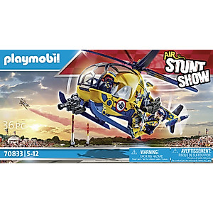 Playmobil Air Stunt Show Helicopter with Film Crew