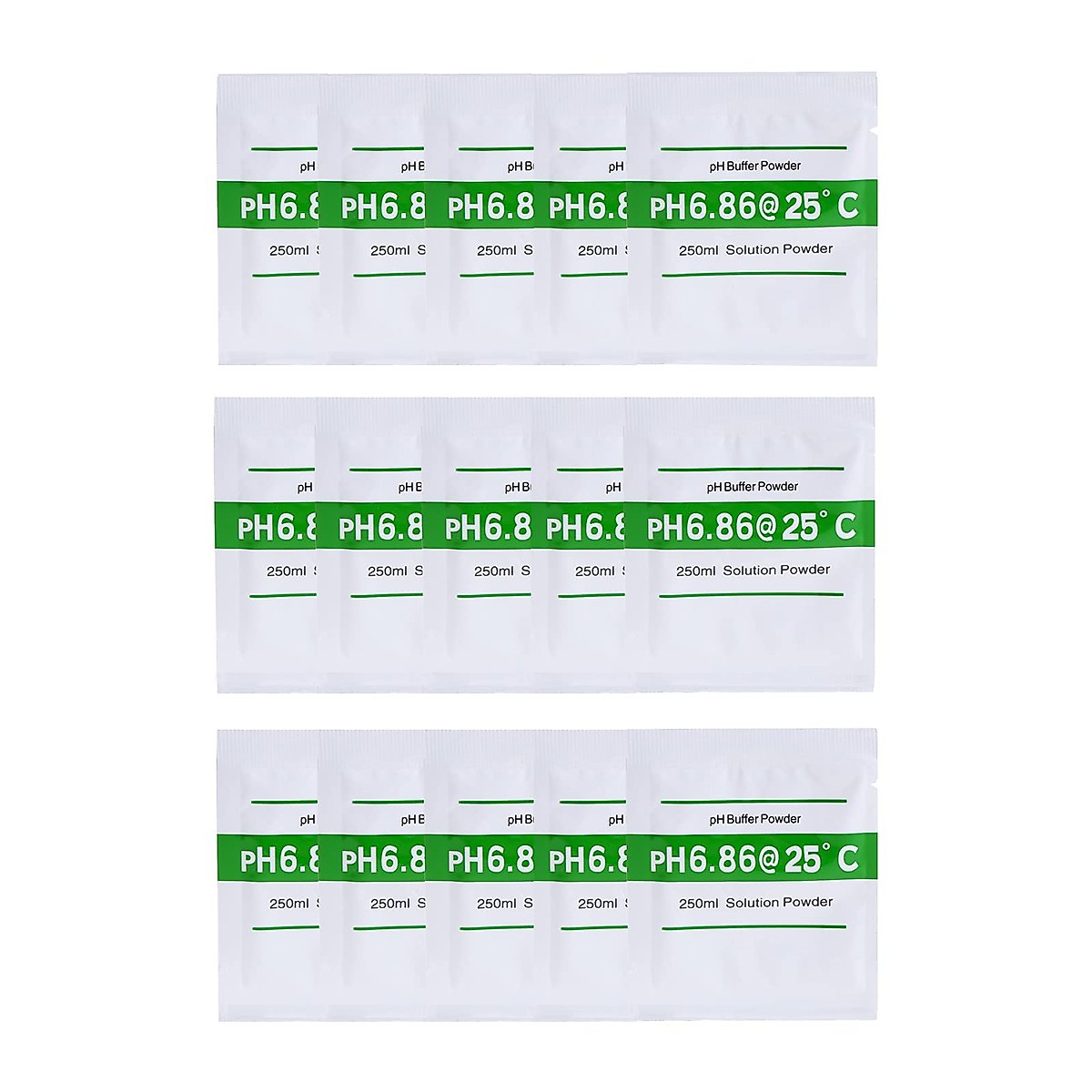 Nynelly Only 6.86,15pcs pH Meter Buffer Solution Powder for Precise and Easy for Precise pH Calibration Powder Solution