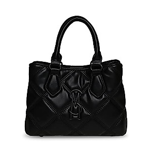 Steve Madden Mickey Quilted Satchel, Black