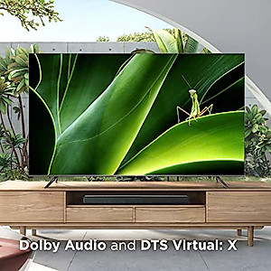 TCL 5.1ch Sound Bar with Wireless Subwoofer (Q6510, 2023 Model), Dolby Audio, DTS Virtual:X, 430W, Built-in Center Channel Speaker, 2 Rear Surround Sound Speakers, Wall Mount/HDMI Cable Included,Black