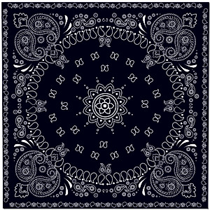 CC HOME Black Bandana Party Supplies Serves 16, Paisley Print Party Plates Napkins Cups Knives Forks Spoons Party Decoration Set for Western Cowboy Birthday Baby Shower Bridal Garden Party Tableware