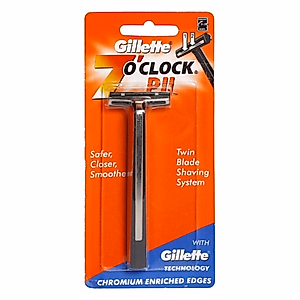 Gillette 7 O Clock PII Twin Blade Shaving Safer