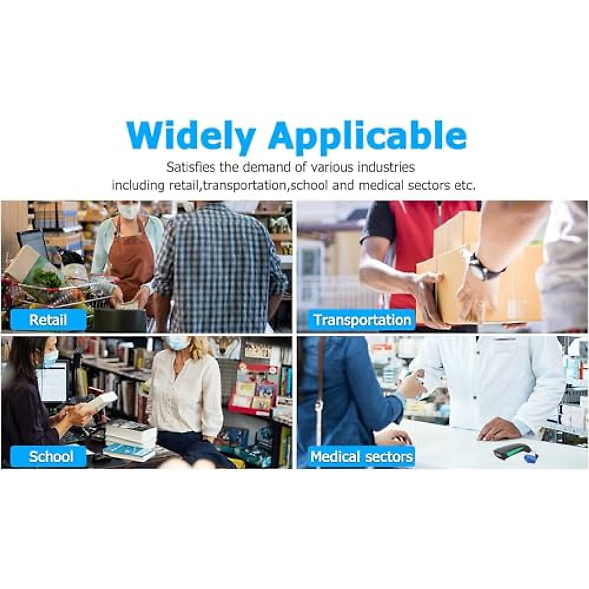 1D Barcode Scanner, USB BT 2.4G Portable Versatile Accurate AutoSensing Scanning Barcode Scanner for Retail Stores