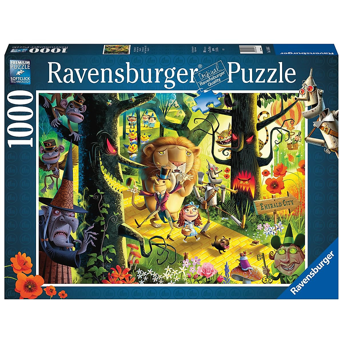 Ravensburger Lions, Tigers & Bears, Oh My! | 1000 Piece Jigsaw Puzzle for Adults | Unique Softclick Technology | Vibrant and Glare-Free Imagery | Crafted with Sustainability in Mind