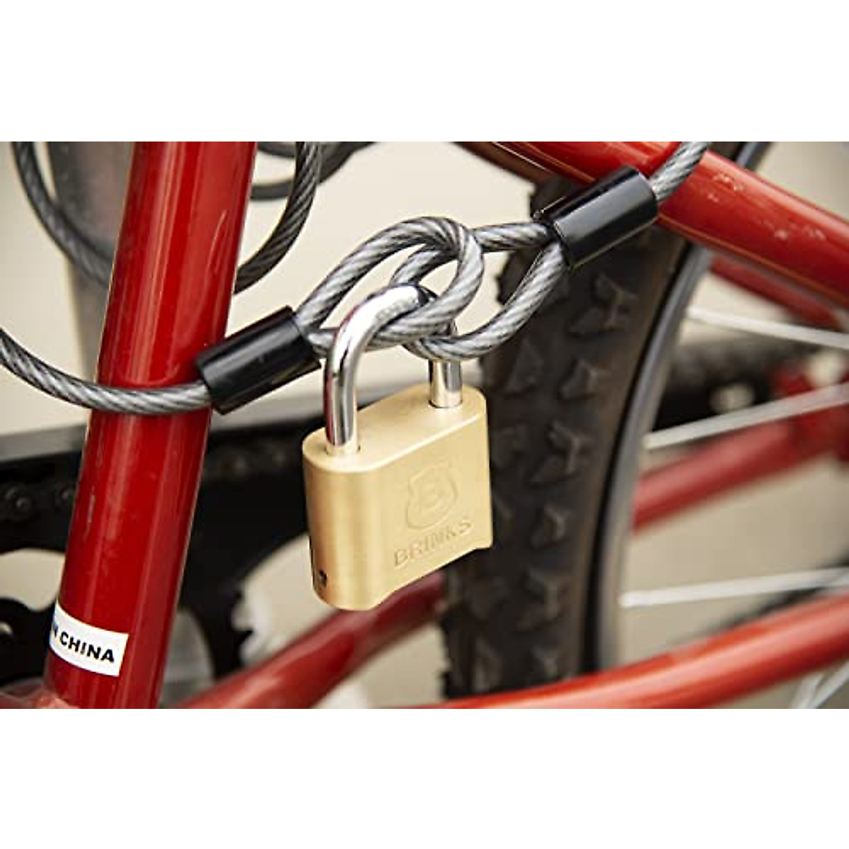 BRINKS 171-50051 Solid Brass Resettable Combination Lock, 48mm