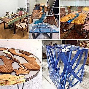 DR. RESIN 64oz Crystal Clear Epoxy Resin Kit, No Yellowing, Self-Leveling, Bubble Free 2 Part Art Resin Kit for Jewelry Tabletop DIY Craft