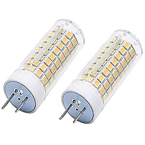 YDJoo GY8.6/G8 LED Bulb 10W Ceramic LED Light Bulbs Dimmable Corn Bulbs 80W Halogen Equivalent Warm White 3000K GY8.6/G8 Bi-pin Base AC120V for Under Cabinet Counter Ceiling Fan Light, 2 Pack