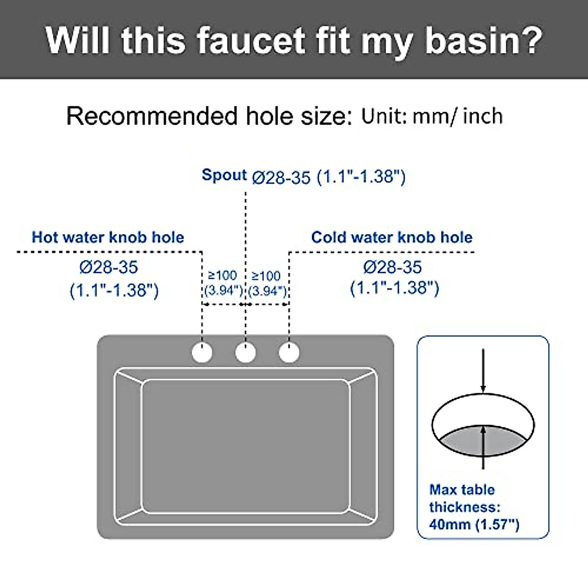 SHAMANDA Bathroom Vanity Sink Faucet 3 Holes, Mordern 2 Handle 8 Inch Widespread Bathroom Lavatory Basin Taps Brass, Valve and cUPC Water Supply Hoses Included, Matte Black, LB106-7