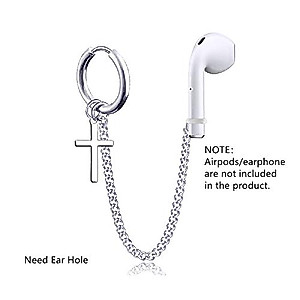1 Pair (Need Ear Hole) Anti Lost Earring Strap Bluetooth Earphone Holders Accessories Unisex Anti-lost Earring Clip For AirPods Pro Earhooks-Style 5#