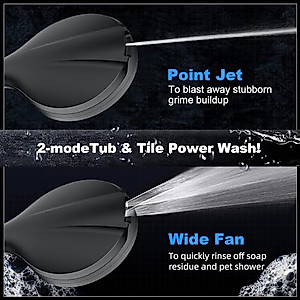 High Pressure Shower Head with Handheld - Filtered Shower Head with Pause and Jet 𝟏𝟎 Spray Modes, 5 Inch Removable Powerful High Pressure Showerhead with Extra Long Hose and Detachable Filter Wand