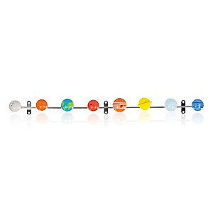 SUCK UK Solar System Coat Hooks - Decorative Wall Mounted Wooden Hanging Rack