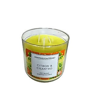 Huntington Home Vela perfumada Citro & Cilantro, 3 mechas 45/60
