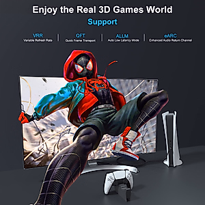 huaham 8K Fiber Optic HDMI Cable 3.3ft, 48Gbps Ultra High Speed HDMI 2.1 Cable 8K@60Hz 4K@120Hz, Support eARC RTX 3090 HDCP 2.2&2.3 Dolby Compatible with PS5, Xbox Series X, Roku/Fire/Sony/LG CX TV